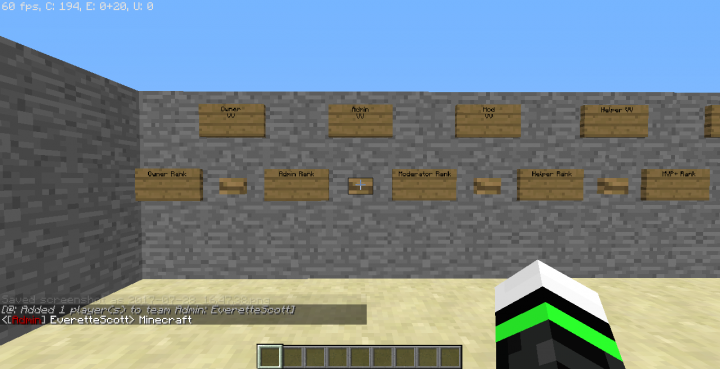 Free ranks! Minecraft Map