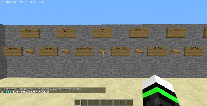 Free ranks! Minecraft Map