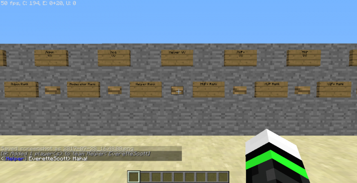 Free ranks! Minecraft Map