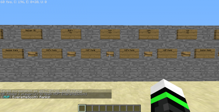 Free ranks! Minecraft Map