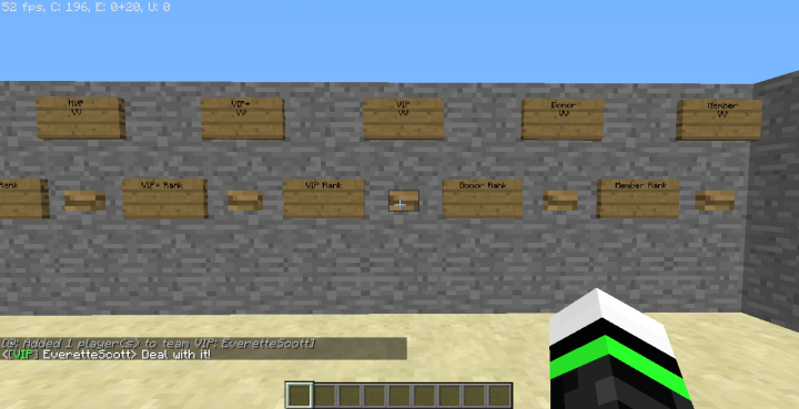 Free ranks! Minecraft Map