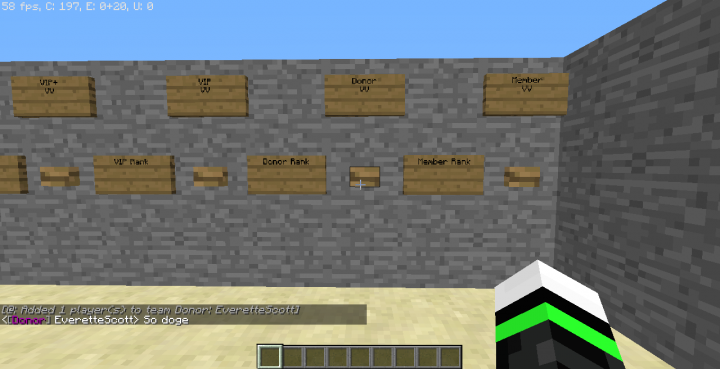 Free ranks! Minecraft Map