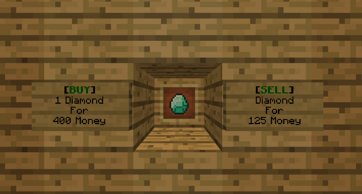 Vanilla Minecraft Sign Shops! Minecraft Project