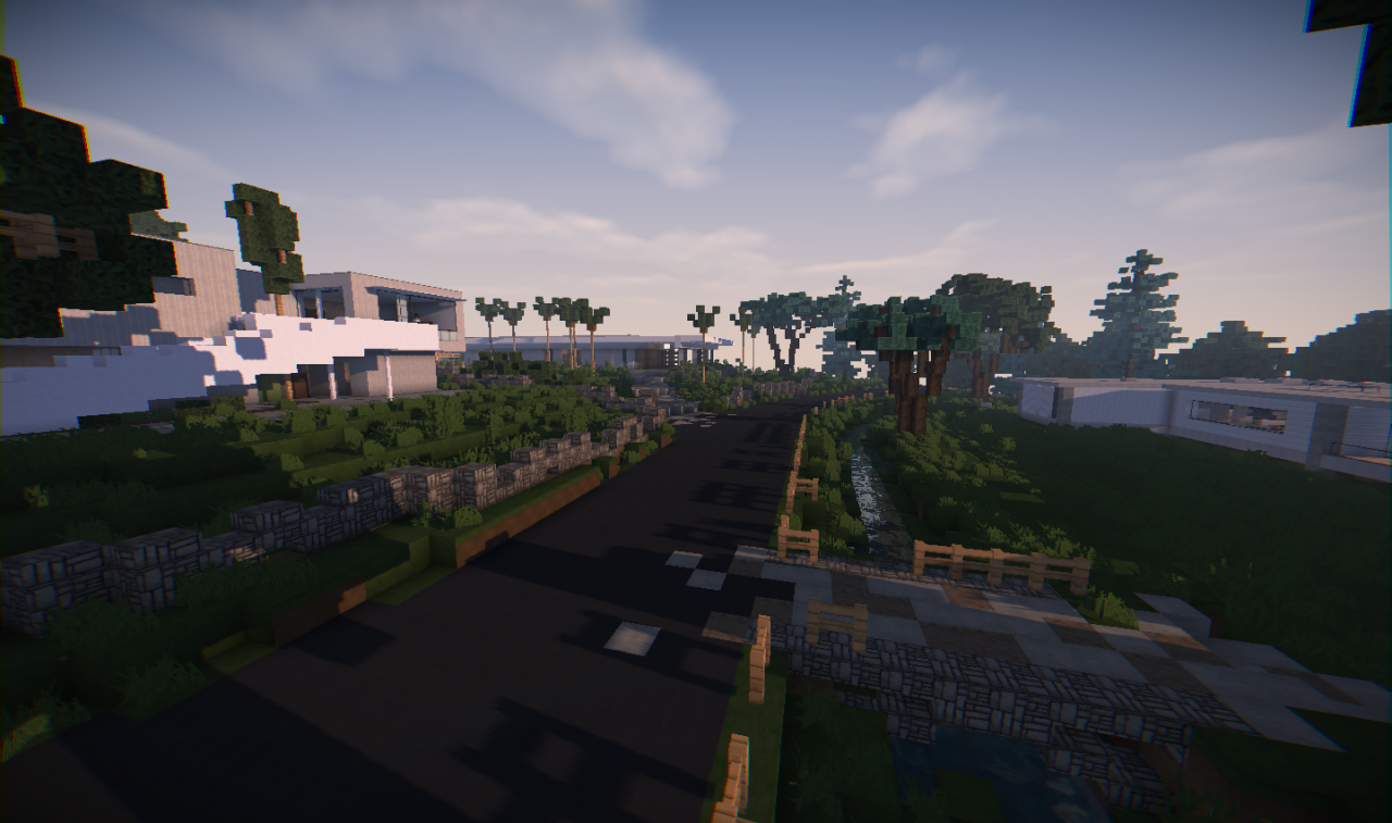 Part of Modern Residential Area Minecraft Map