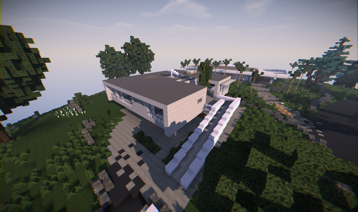 Part of Modern Residential Area Minecraft Map