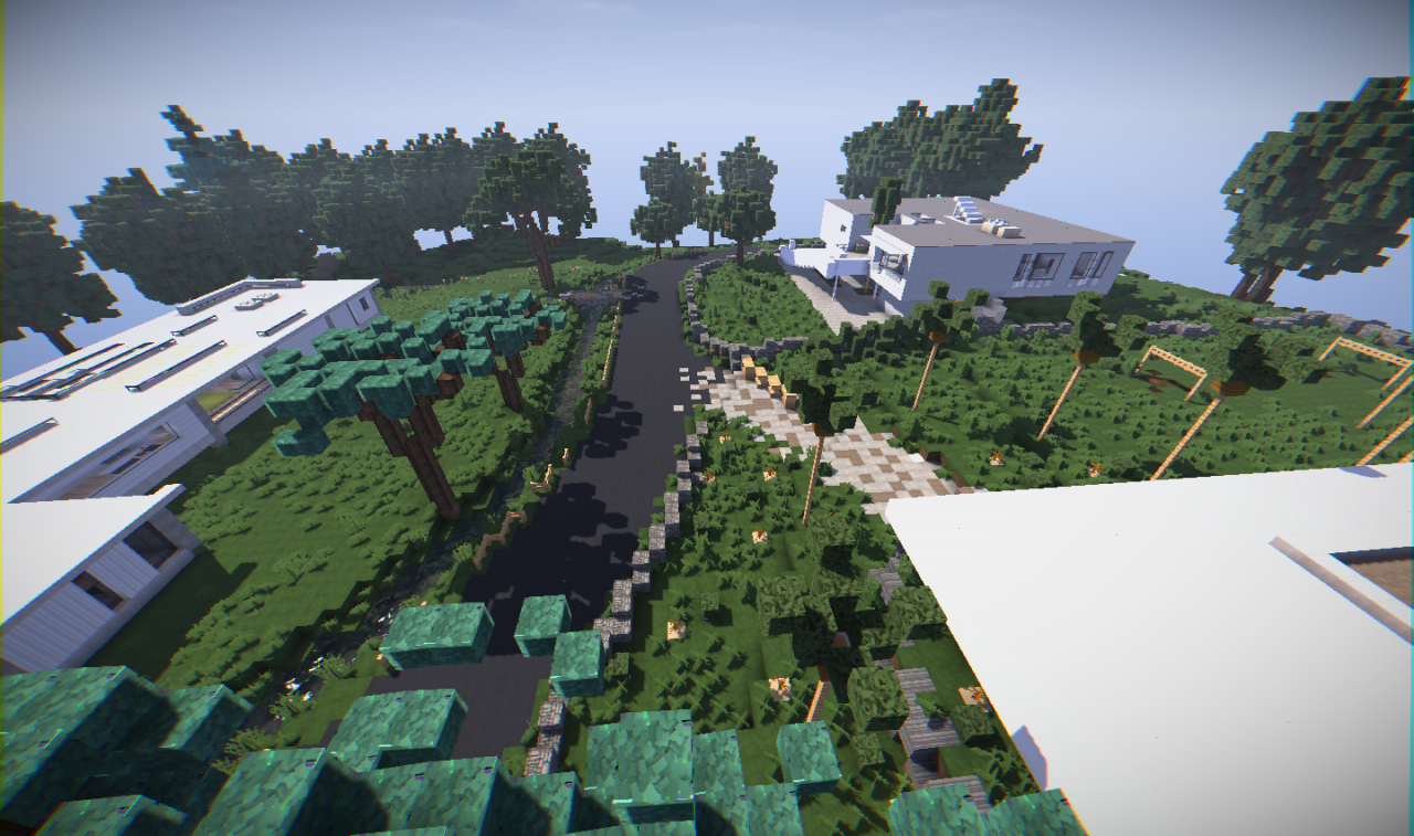 Part of Modern Residential Area Minecraft Map