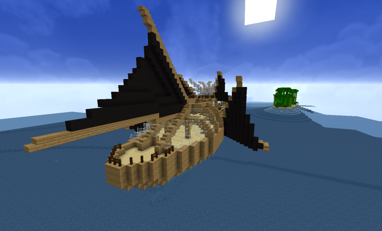 ship dragon Minecraft Map