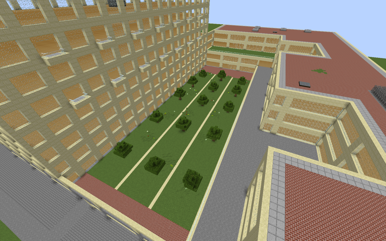 Modern building/campus Minecraft Map