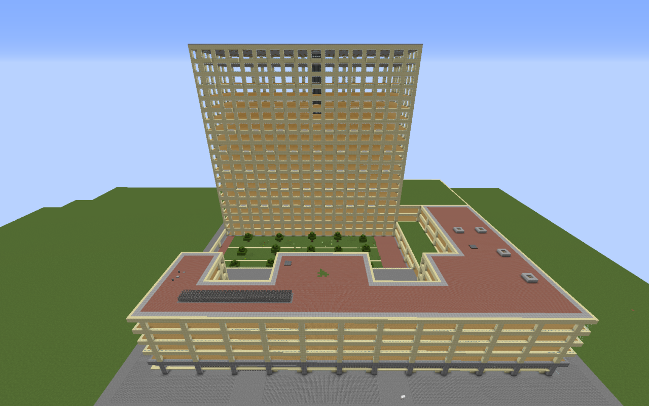 Modern building/campus Minecraft Map