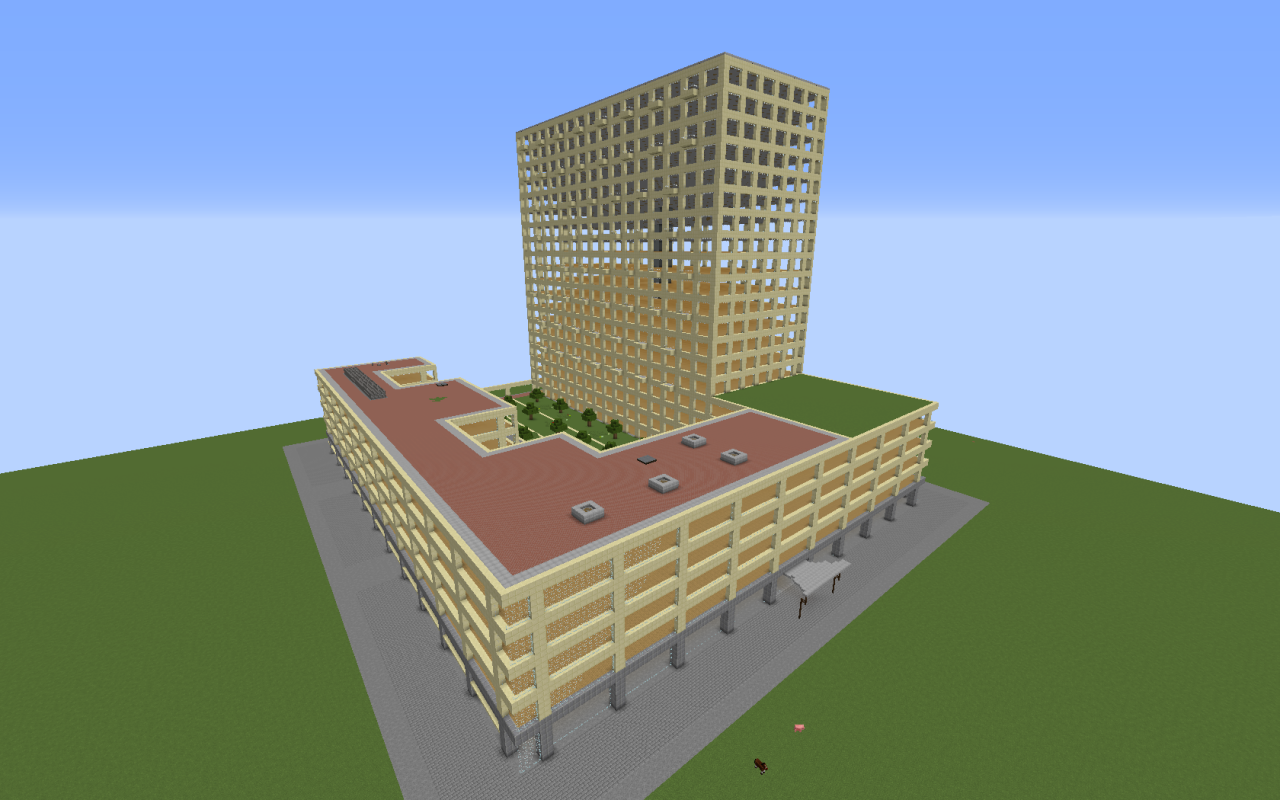 Modern building/campus Minecraft Map