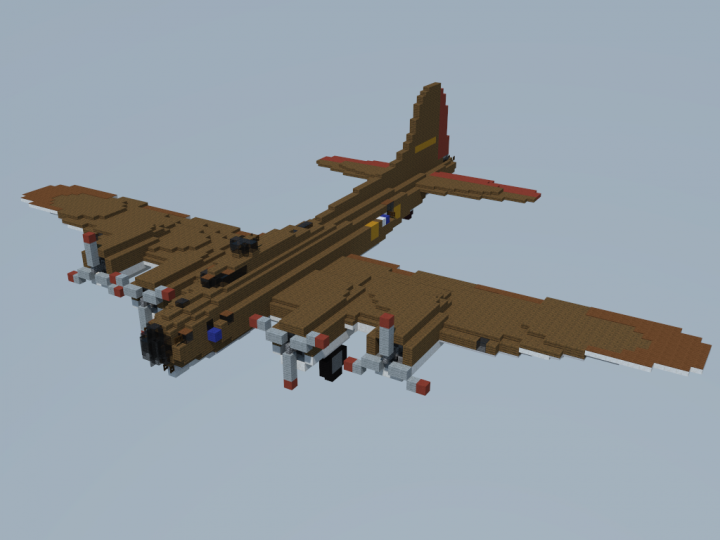 WW2 American plane recovery diorama Minecraft Map