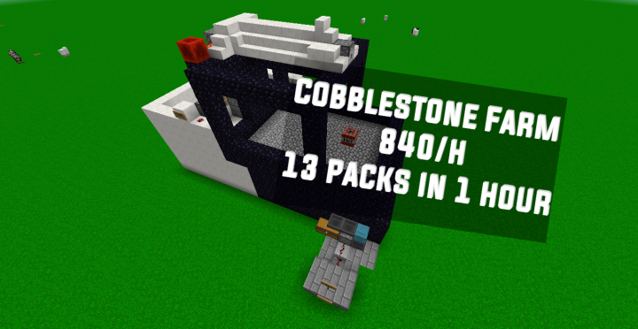 Cobblestone Farm 840 c/H Minecraft Map