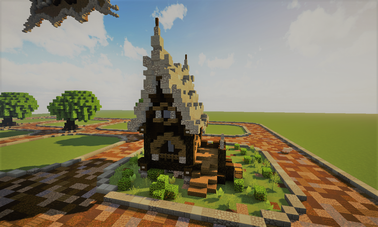 Romping peck of druid houses Minecraft Map