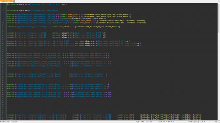 minecraft syntaxe coloration for notepad++ Minecraft Map