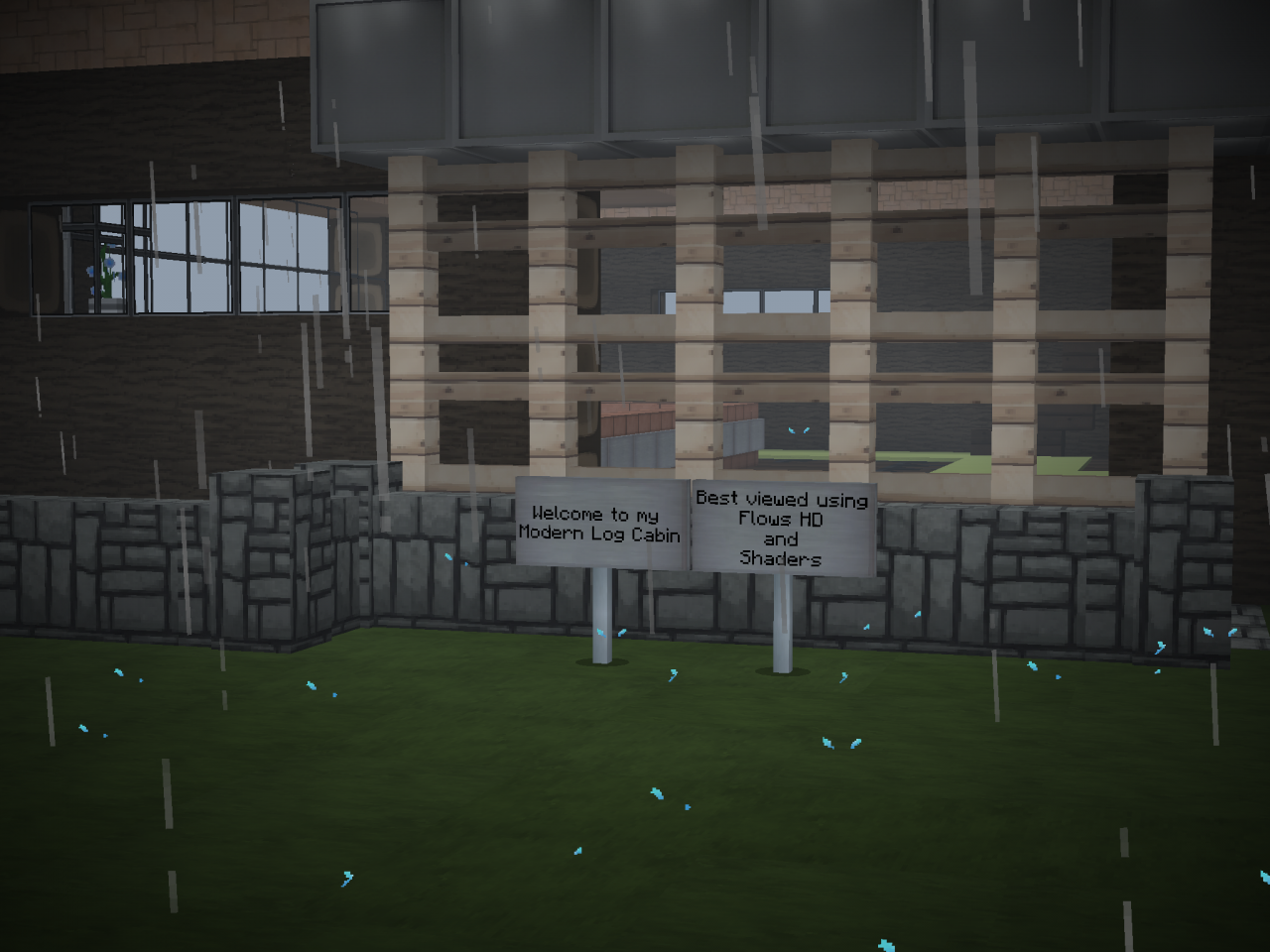 Modern Log Cabin Minecraft Map