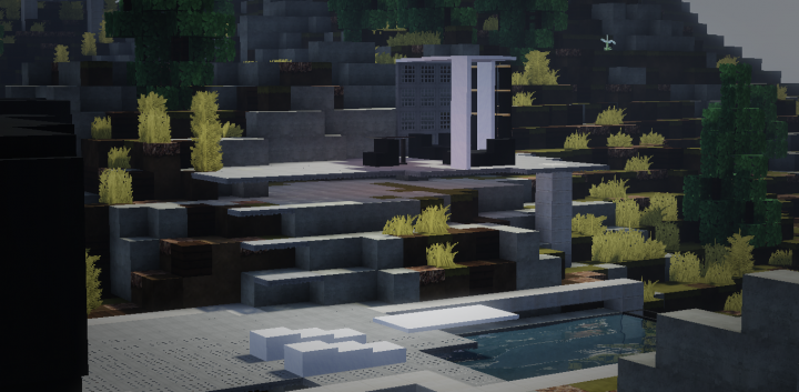 Modern Mountain House Concept Minecraft Map