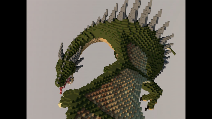 The green dragon Minecraft Map