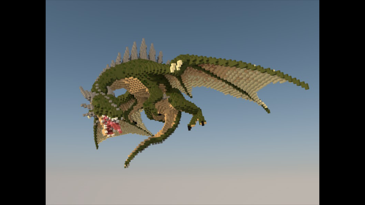 The green dragon Minecraft Map
