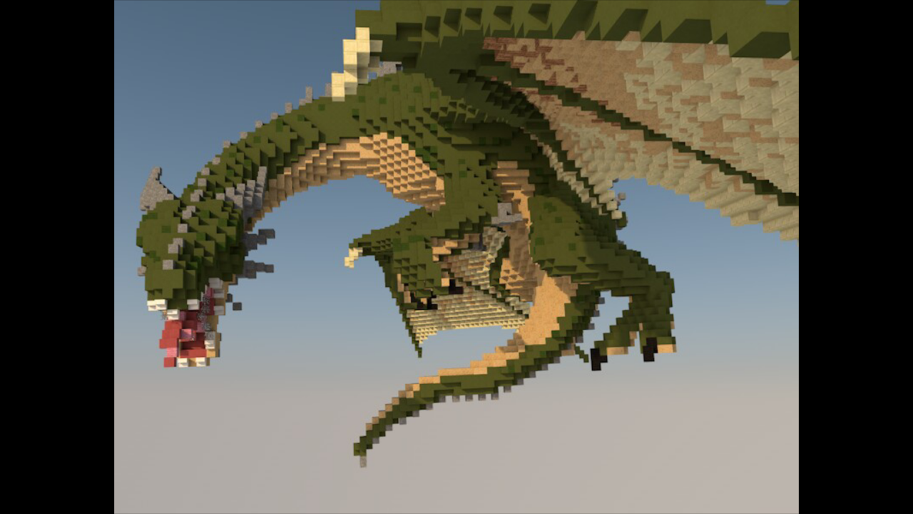 The green dragon Minecraft Map