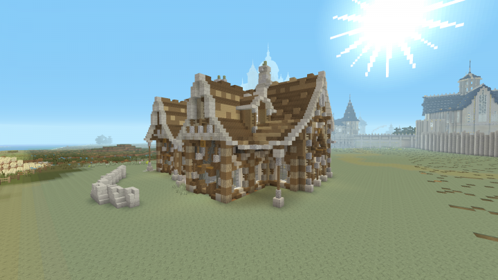 Medieval Noble mans's house I built today Minecraft Map