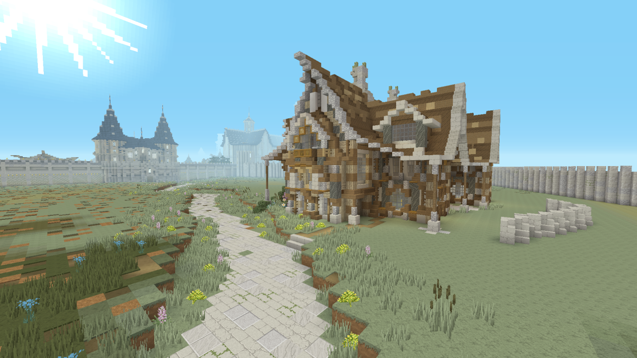 Medieval Noble mans's house I built today Minecraft Map