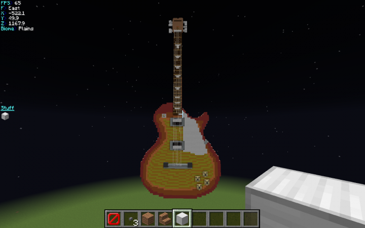 Giant Guitar Minecraft Map