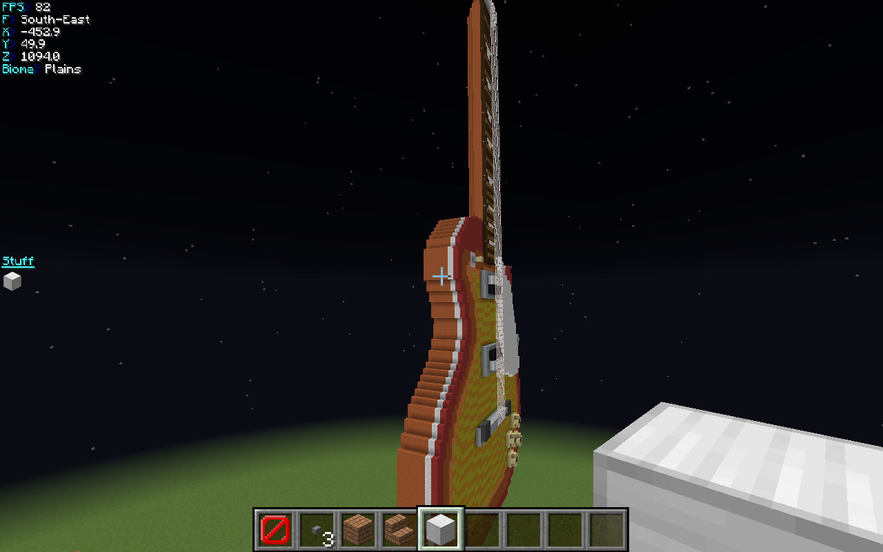 Giant Guitar Minecraft Map