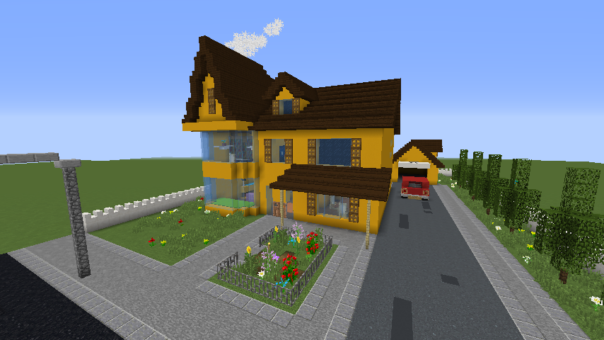 house yellow big Minecraft Map