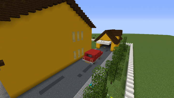 house yellow big Minecraft Map