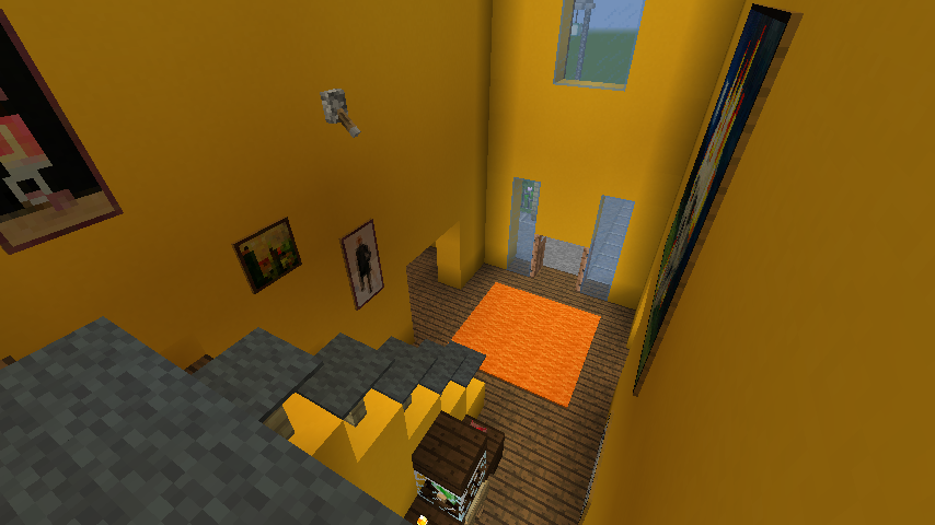 house yellow big Minecraft Map