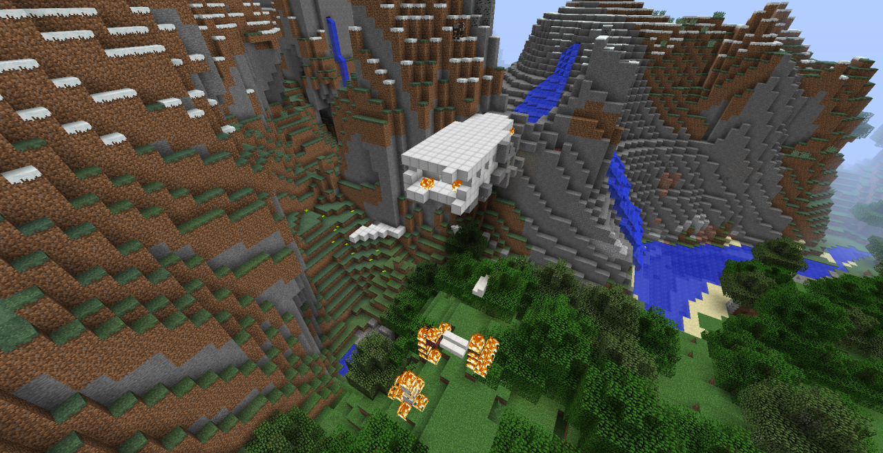 plane crash survival Minecraft Map
