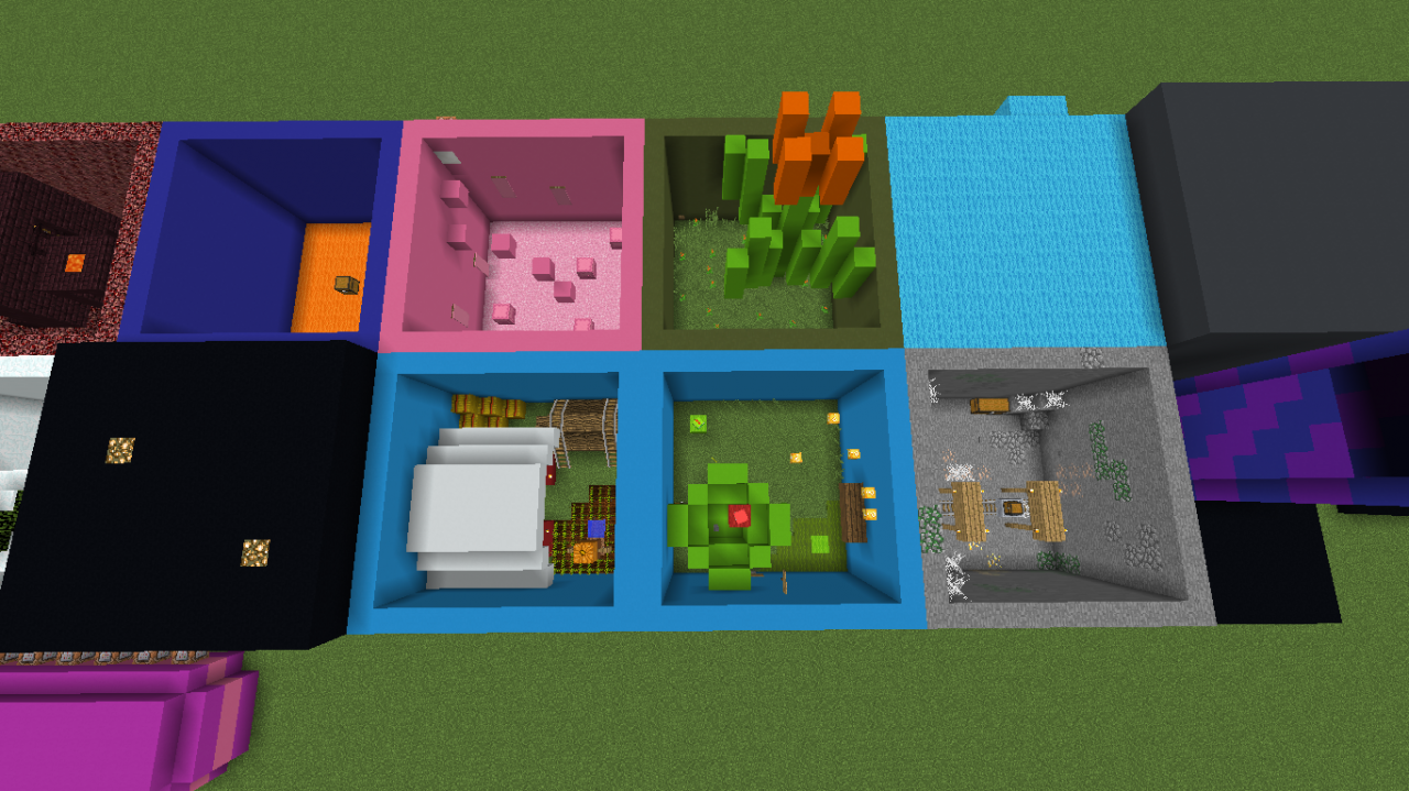 Find the button! Minecraft Map