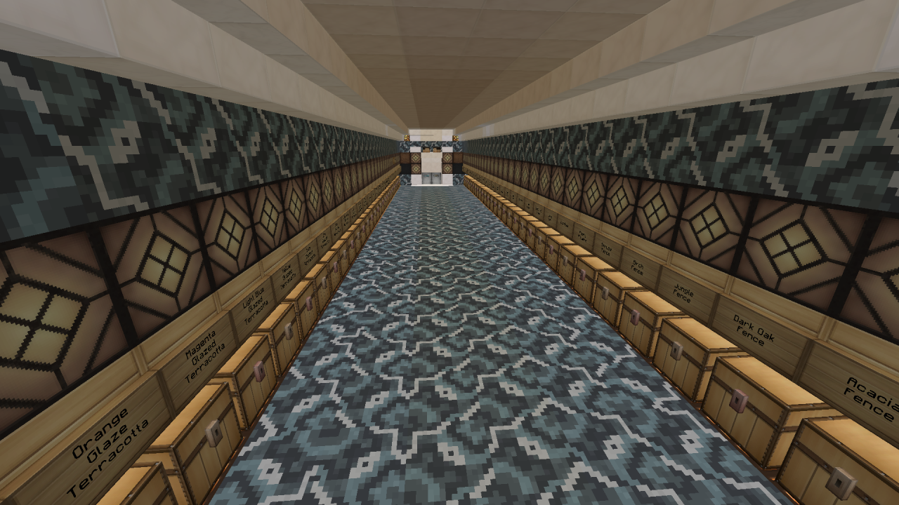 Item Sorting and Storage Minecraft Map