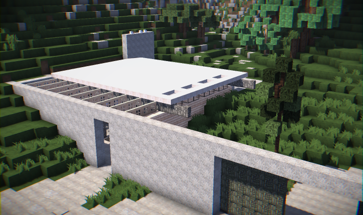 Modern Cliffside Home Minecraft Map