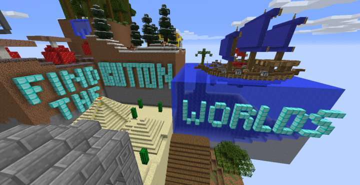 Find the Button: Worlds Minecraft Map