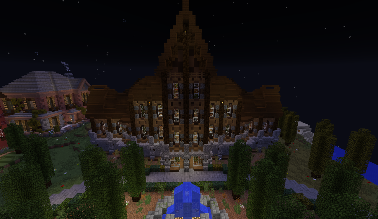 Medieval old School / wizard school Minecraft Map