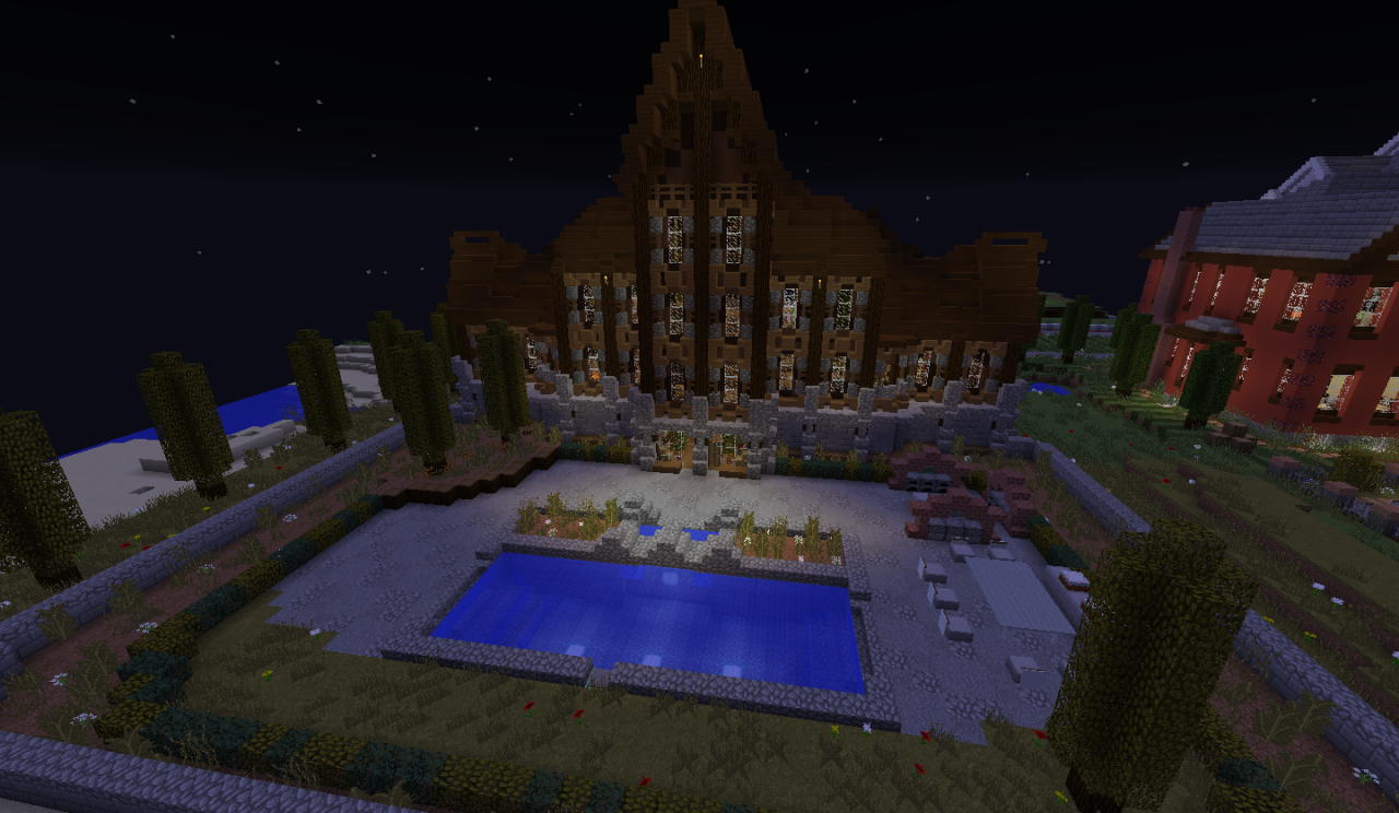 Medieval old School / wizard school Minecraft Map