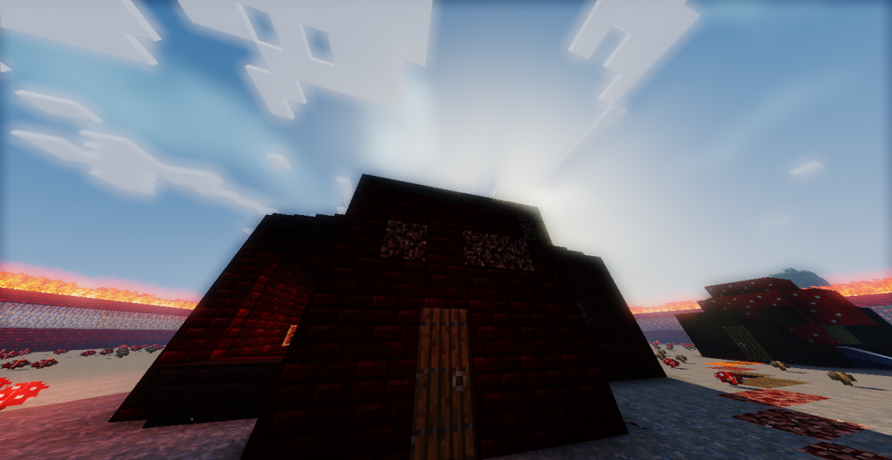 Nether House and Overworld House Minecraft Map