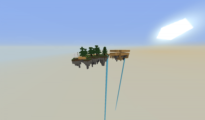 "Double Islands" Skyblock Spawn For Server Minecraft Map
