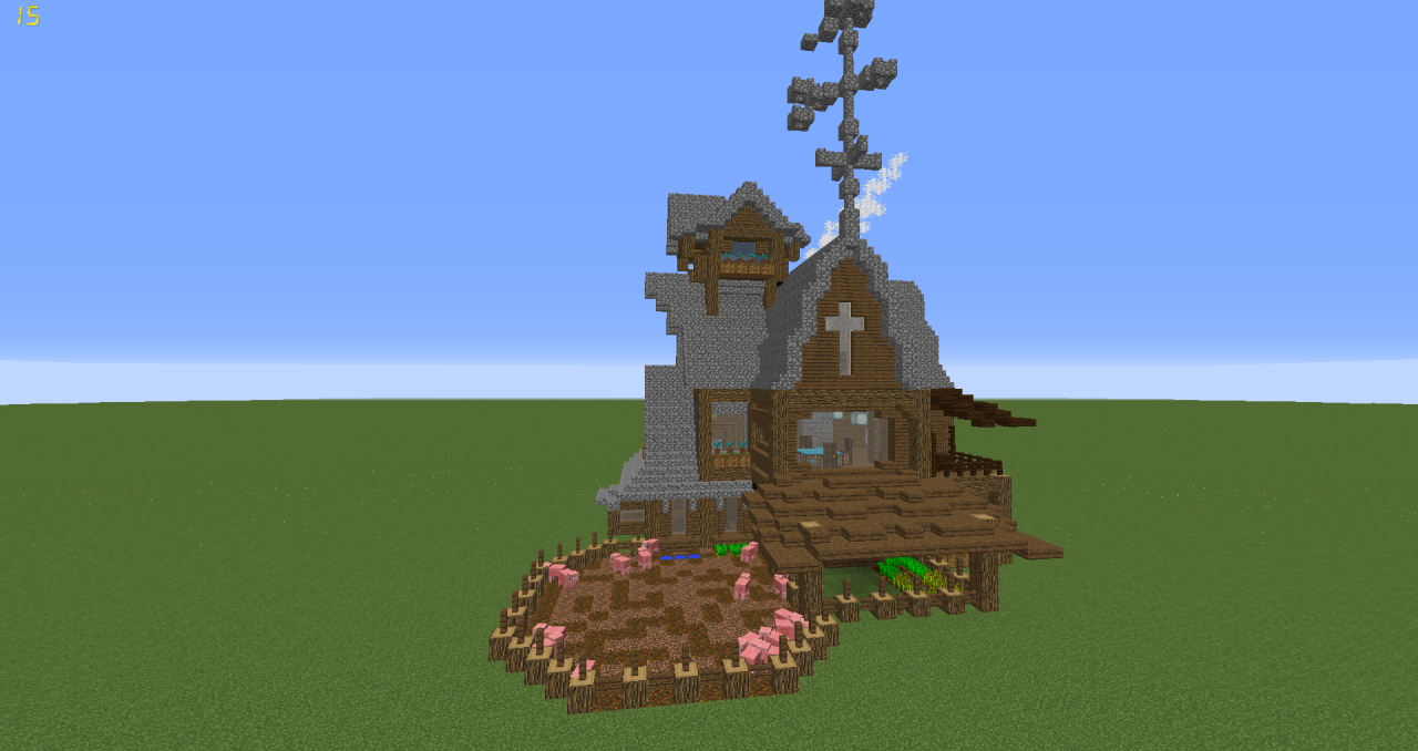 Blue Builds Rustic House Minecraft Map