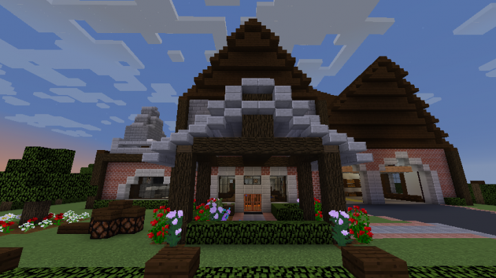 Redstone Brick Mansion Minecraft Map