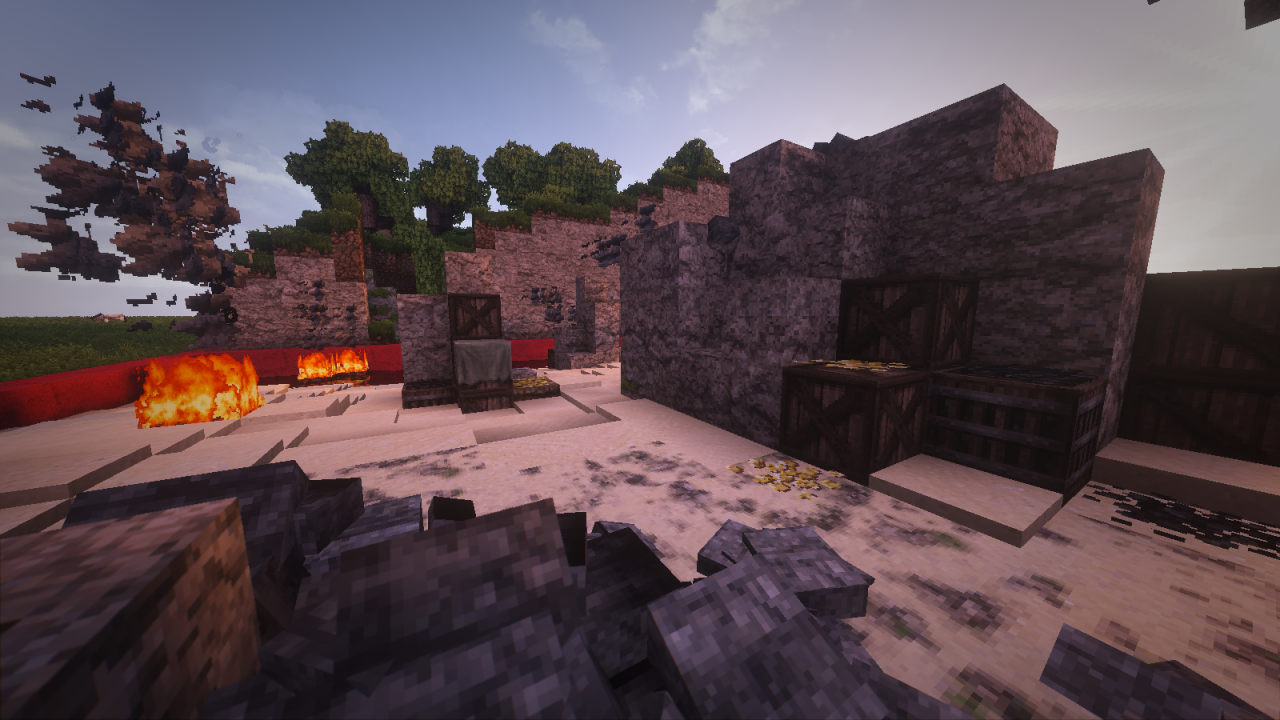 Realistic Beach of shipwreck / Conquest Reforged! Minecraft Map