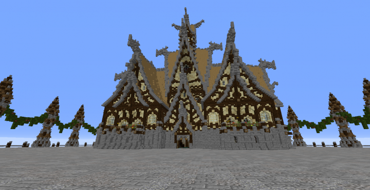 Nordic large building Minecraft Map