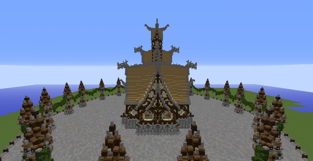 Nordic large building Minecraft Map