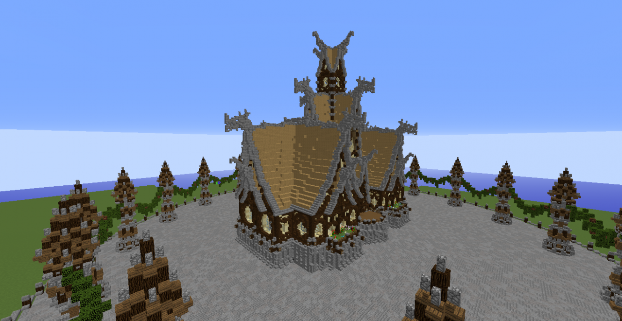 Nordic large building Minecraft Map