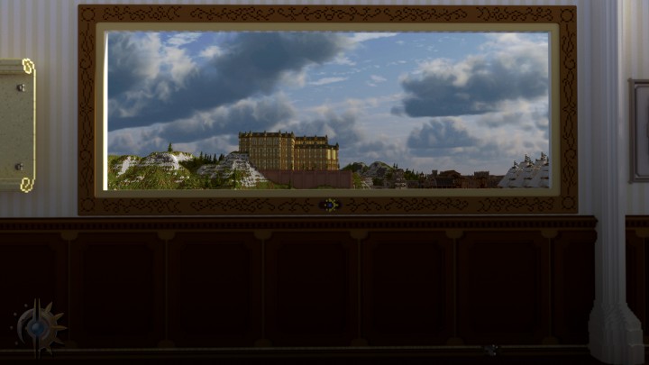 A map behind a painting Minecraft Map