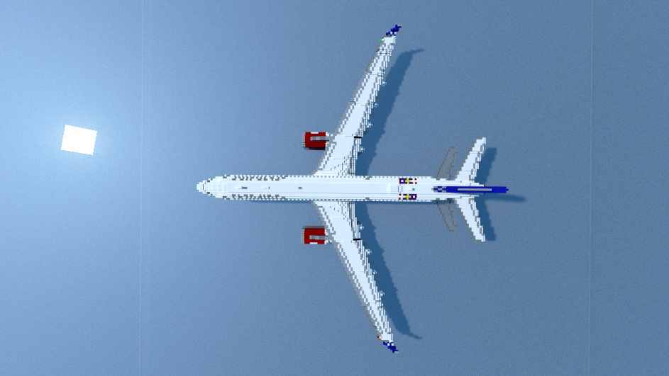 Airbus A330-300 Scandinavian Airlines [New model][+Download] Minecraft Map