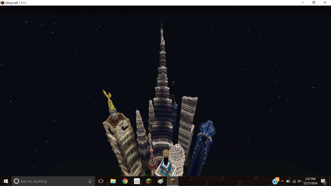City With the Biggest Buildings (1:4 Scale) Minecraft Map