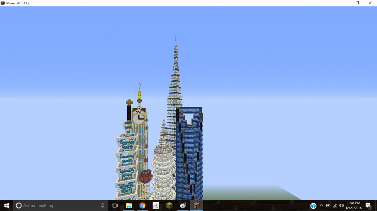City With the Biggest Buildings (1:4 Scale) Minecraft Map