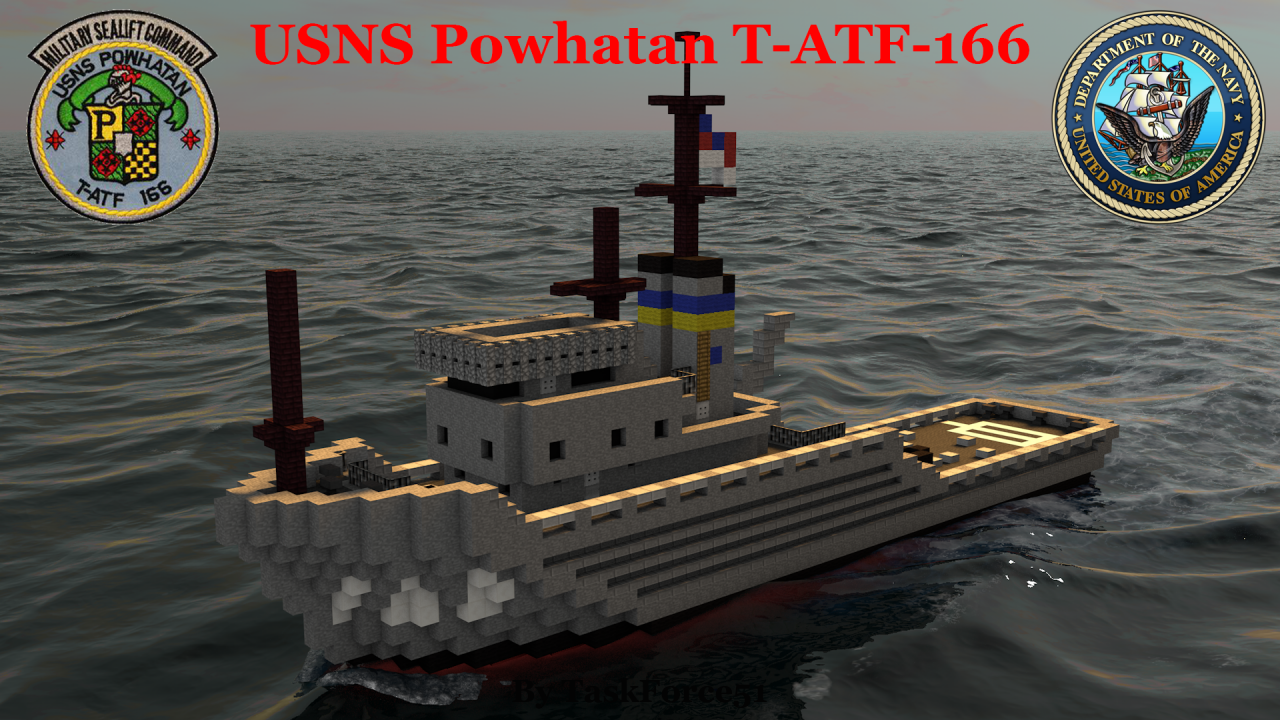 USNS Powhatan (T-ATF-166) Minecraft Map